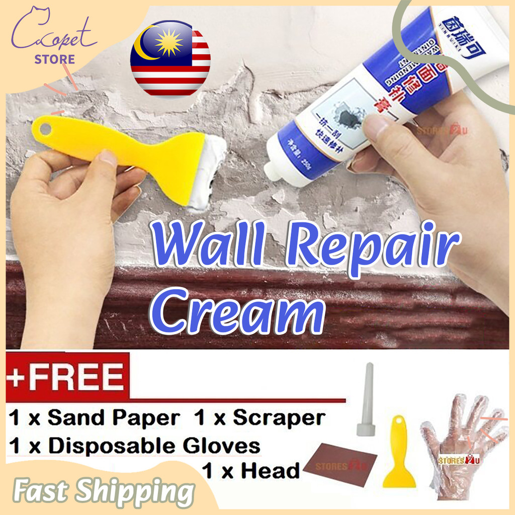 [Selangor Spot] Wall Repair Cream Wall Repair Putty Filler Wall Repair ...