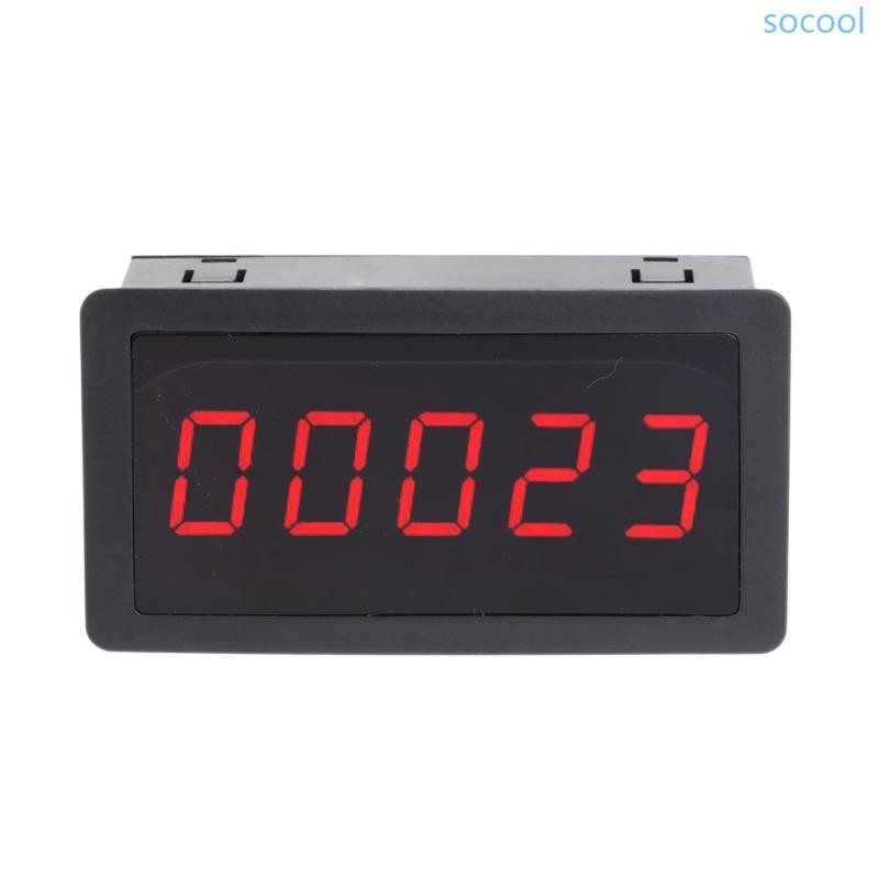 Soc* Plus แผงเคาน์เตอร์ Totalizer 0-9999 Digital LED Counter Panel ...