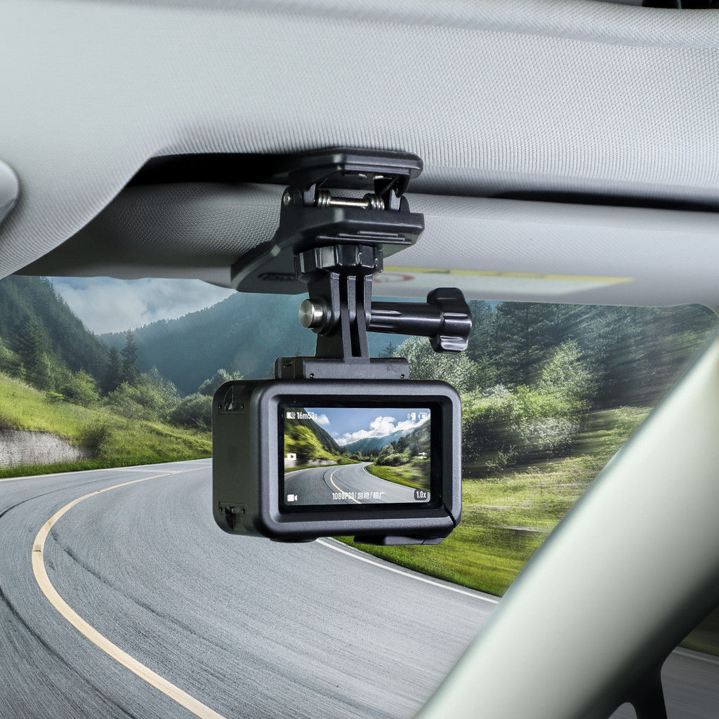 รถ Sun Visor Mount สําหรับ DJI Action 5Pro, Quick Clip Sun Visor Mount ...