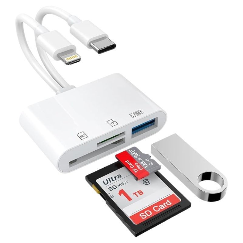 USB-C / iOS OTG Card Reader iOS / USB-C to Memory โอนถ่ายข้อมูลจาก USB ...