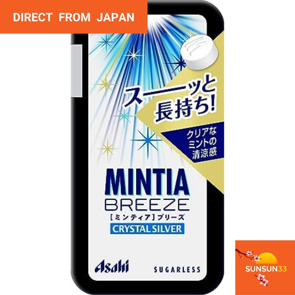 【Direct from Japan】Asahi Group Foods Mintia Breeze Crystal Silver 30 เม็ด x 8 ชิ้น | Shopee Thailand