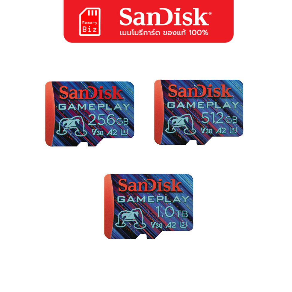 SanDisk Extreme GamePlay microSD card 256GB 512GB 1TB (SDSQXAV-xG-GN6XN, GamePlay) reads 190MB/s ...