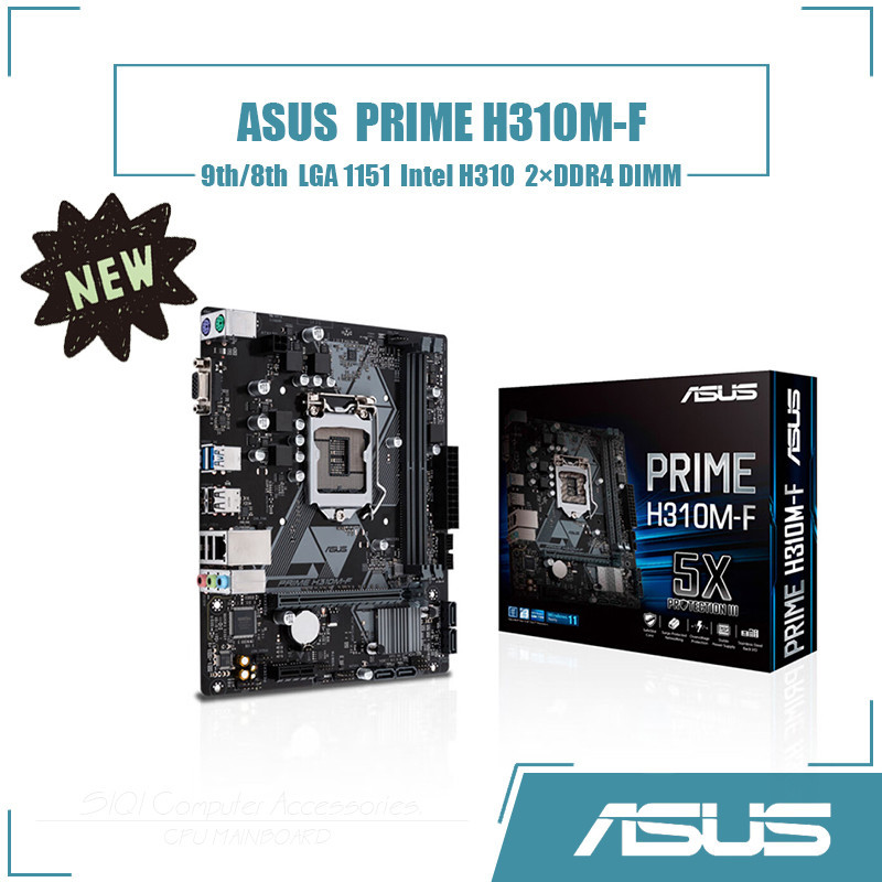Asus PRIME H310M-F เมนบอร์ด LGA 1151 2xDDR4 DIMM ใช้ Intel H310 ชิปเซ็ต Micro ATX 32GB | Shopee ...