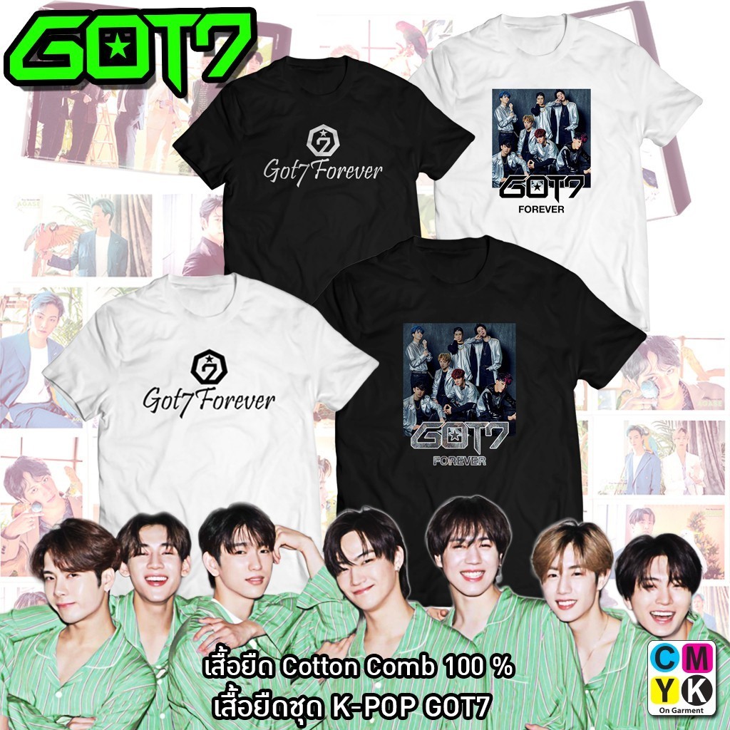 ย้อนยุคเสื้อยืด#GOT7#Forever#Agase#Aghase#อากาเซ่#BAMBAM#๋JB#CEO#Fanclub#Jackson#Mark#Jinyoung# ...