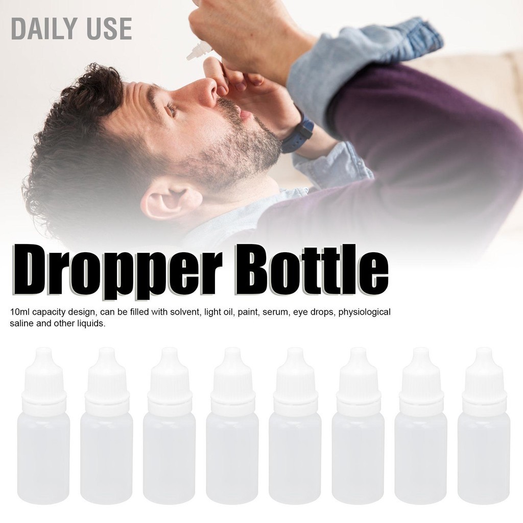 Daily Use 50 ชิ้น 10 มิลลิลิตรที่ว่างเปล่า Eyedrop ขวดพลาสติก ...