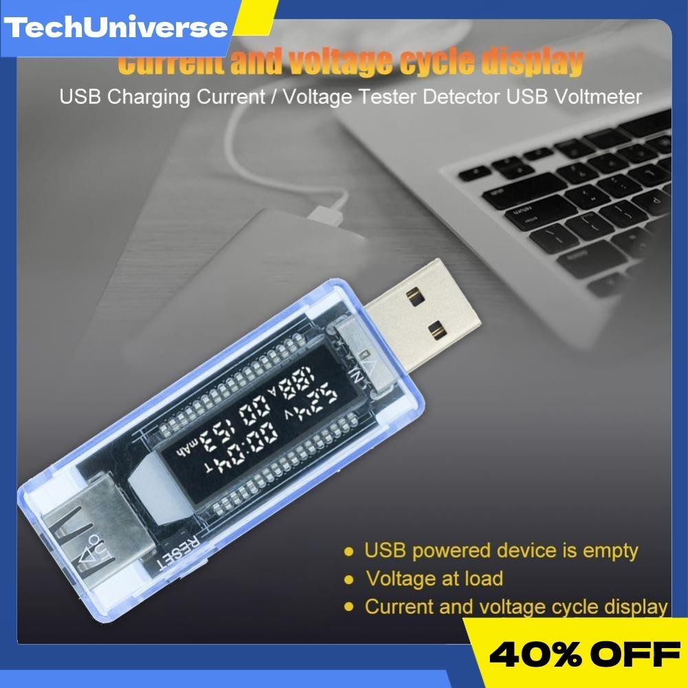 เครื ่ องทดสอบแบตเตอรี ่ ดิจิตอลมัลติมิเตอร ์ แบบพกพา USB Charger ...