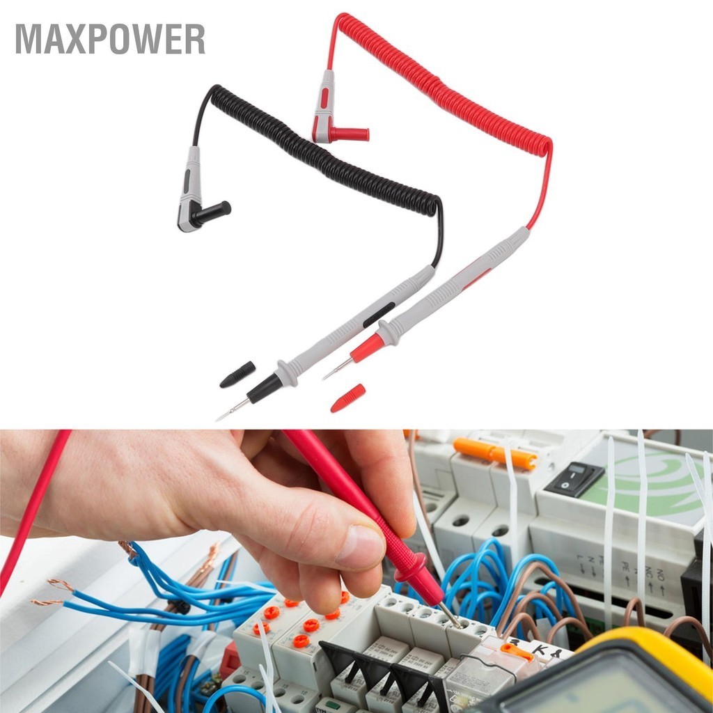 Maxpower มัลติมิเตอร์ทดสอบ Extended Spring Fine Brass Tip 20A 1000V ...