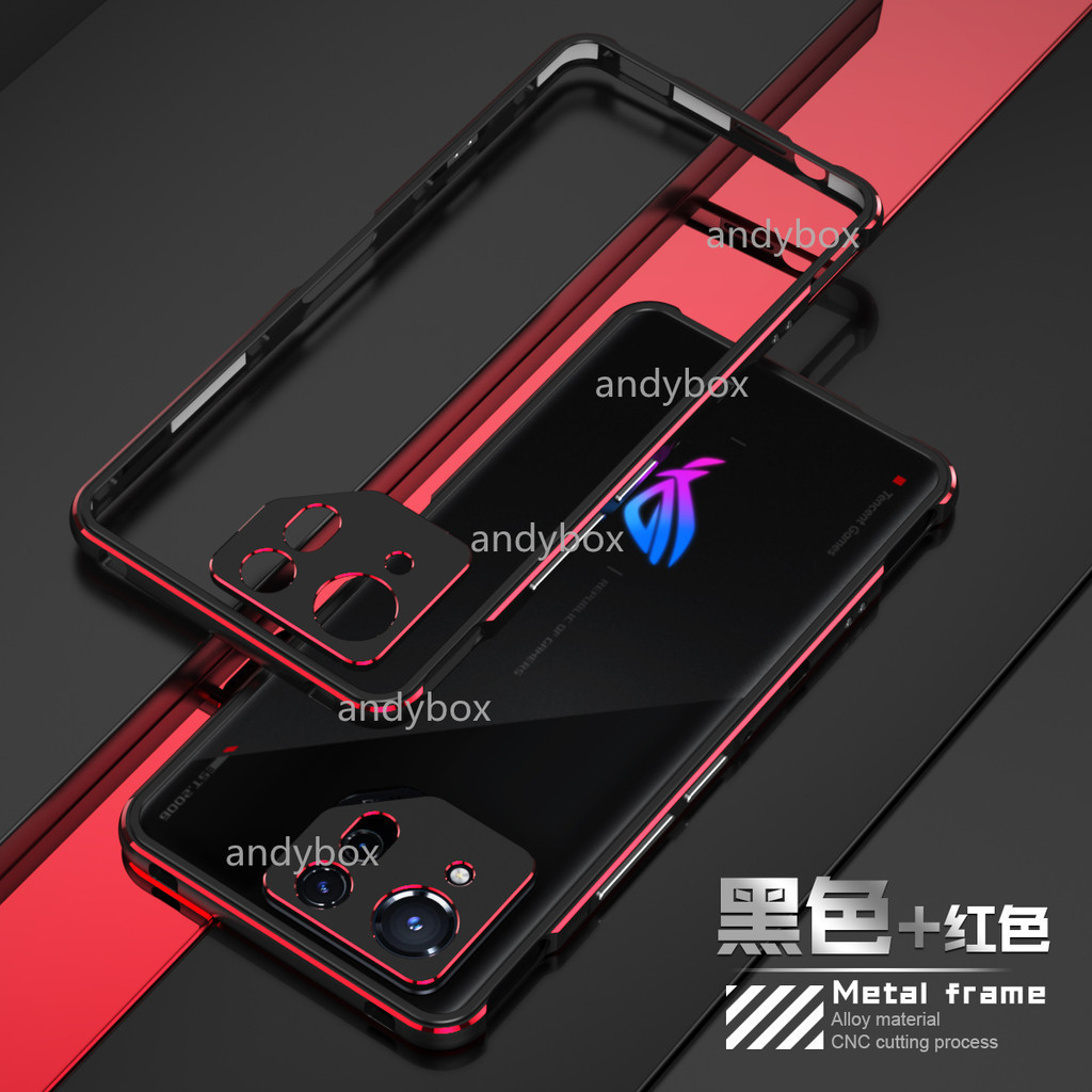 [ของขวัญฟรี] สําหรับ Asus Rog Phone 8 7 6 5 3 2 Pro Metal Bumper Case Rog8 Rog5S Rog6D Ultimate ...