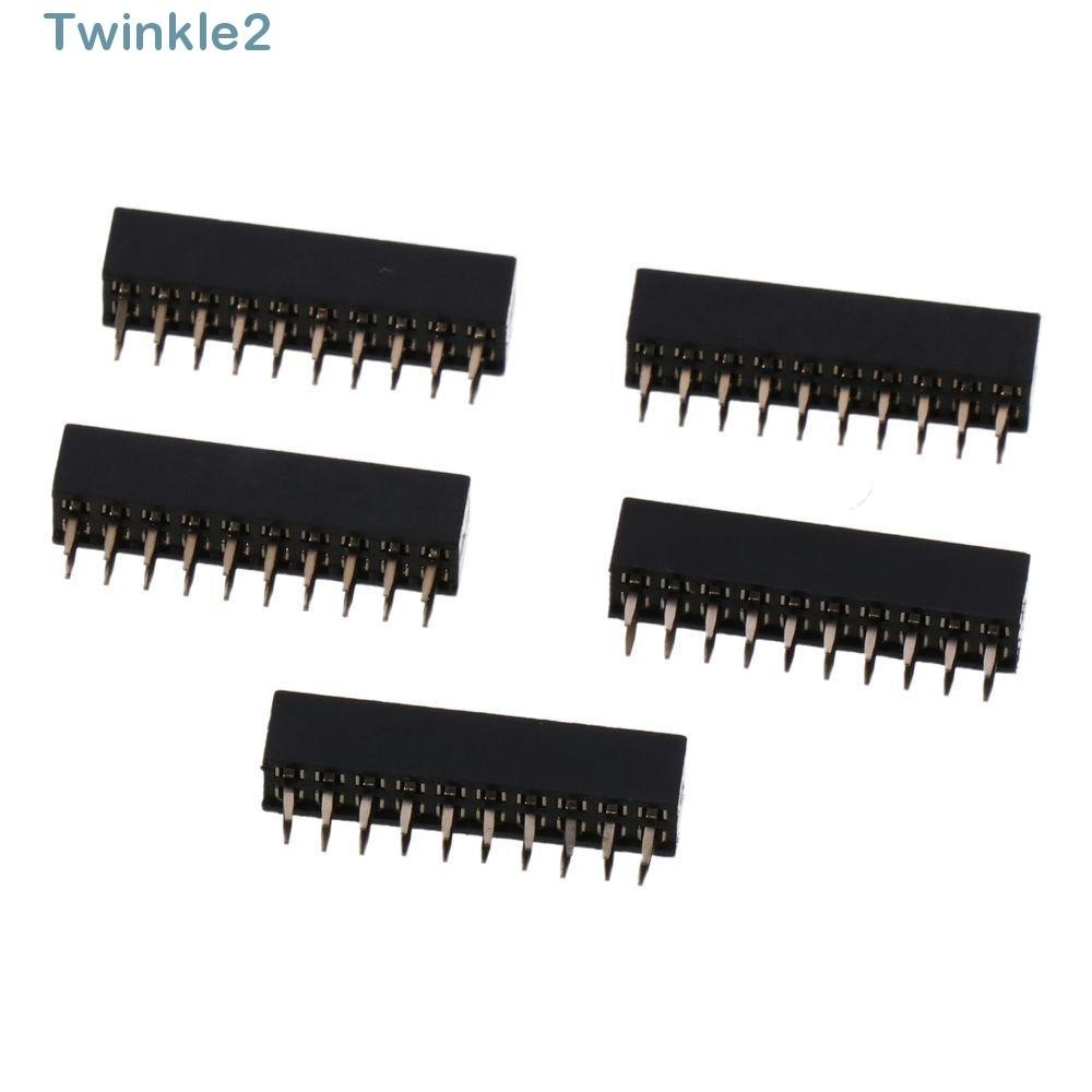 Twinkle 5 ชิ้น Pin Header Strip, 2 x 10 Pins คู่แถวขั้วต่อตรง, ปฏิบัติ ...