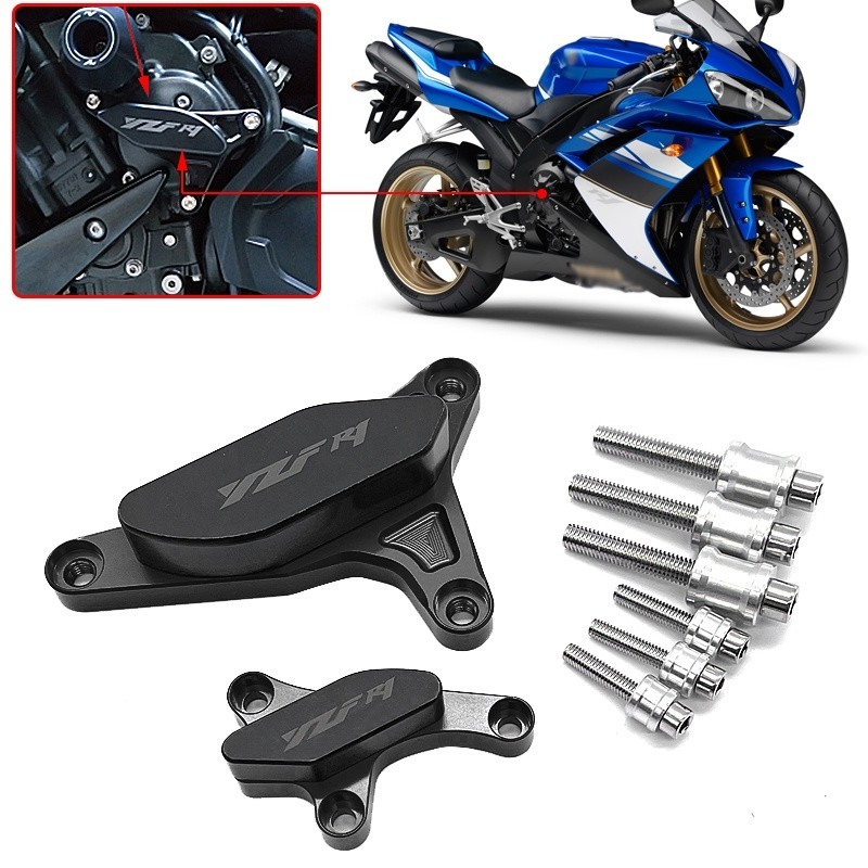 Yzf-r1 เครื่องยนต์กรณี Stator คลัทช์ Guards Crash Pad กรอบ Sliders ...