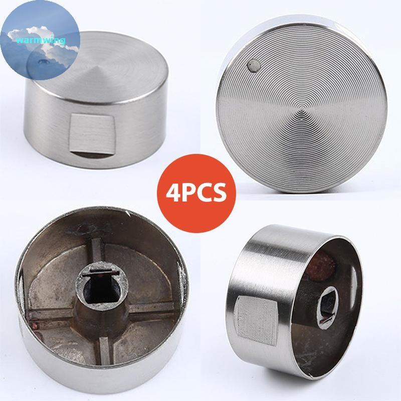Warmwing 4 ชิ้นคุณภาพสูงวัสดุโรตารีลูกบิดเตาแก๊ส Burner เตาอบอะไหล่ห้องครัว TH | Shopee Thailand
