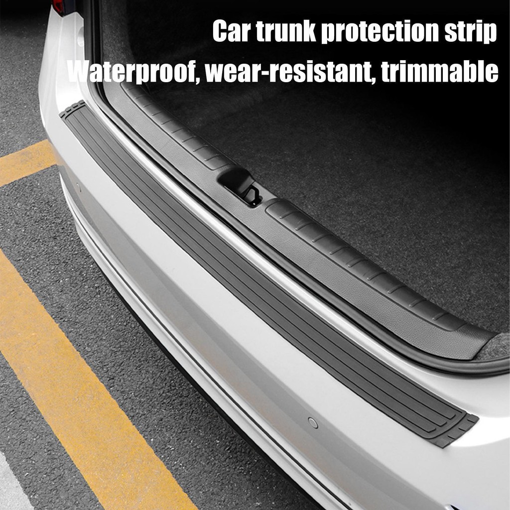 ฝาครอบกันชนด้านหลัง Anti-Scratch Trunk ประตู Entry Guards Non-Slip รถ ...