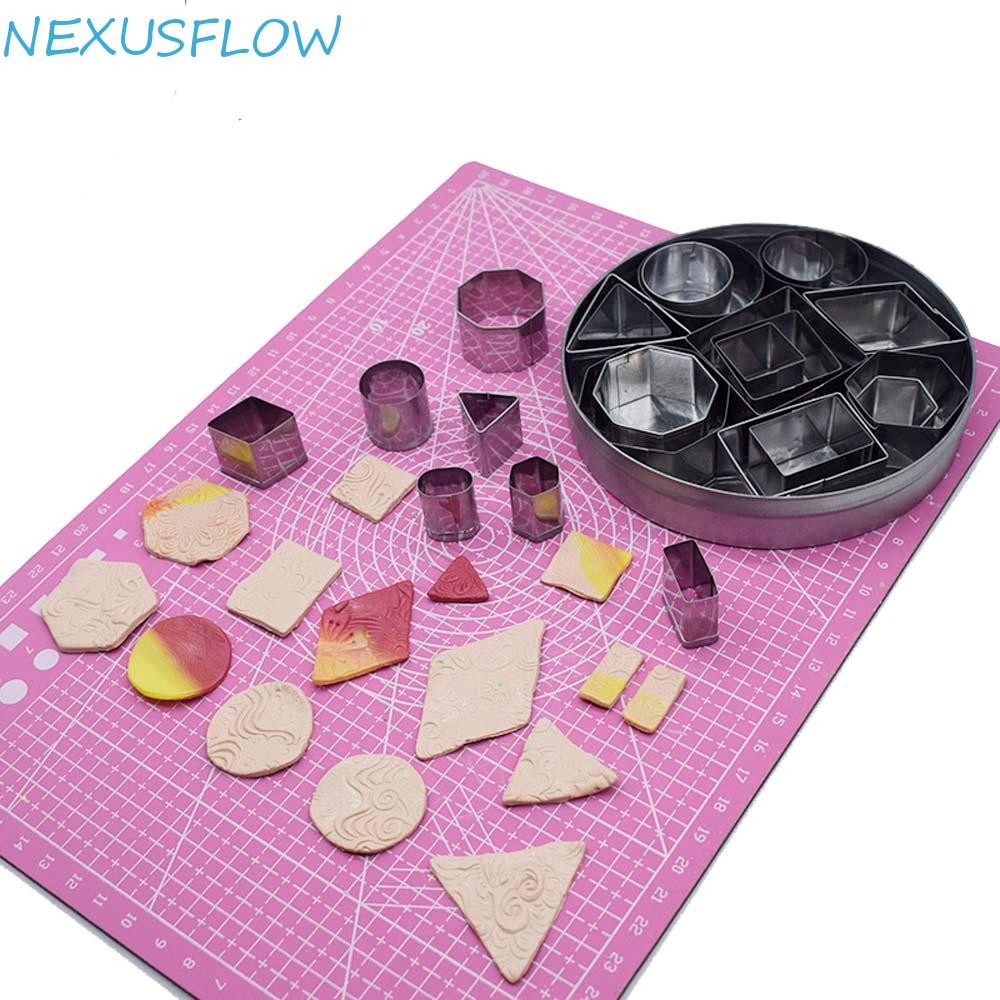 Nexusflow เครื่องมือตัดหัตถกรรมดินสแตนเลสเครื่องปั้นดินเผาเซรามิกโพลิเมอร์ DIY เครื่องตัดดิน ...