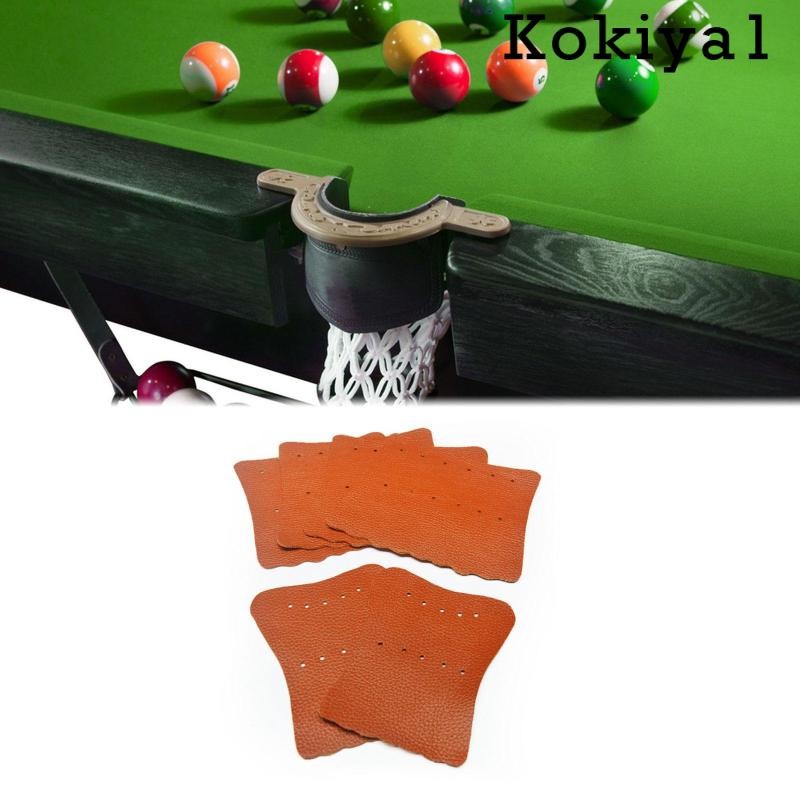 [Kokiya1] 6x Pool Table Pocket Liners เปลี่ยนชิ้นส่วนตารางหนัง PU ทนต่อ ...