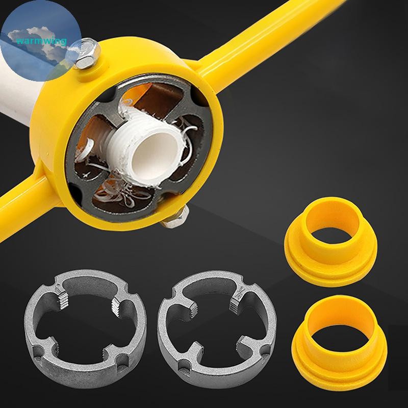 Warmwing 6PCS ท่อพลาสติก Thread Die Kit PVC/NPT Thread Maker 1/2 "3/4" 1" ประปาด้ายเครื่องมือท่อ ...