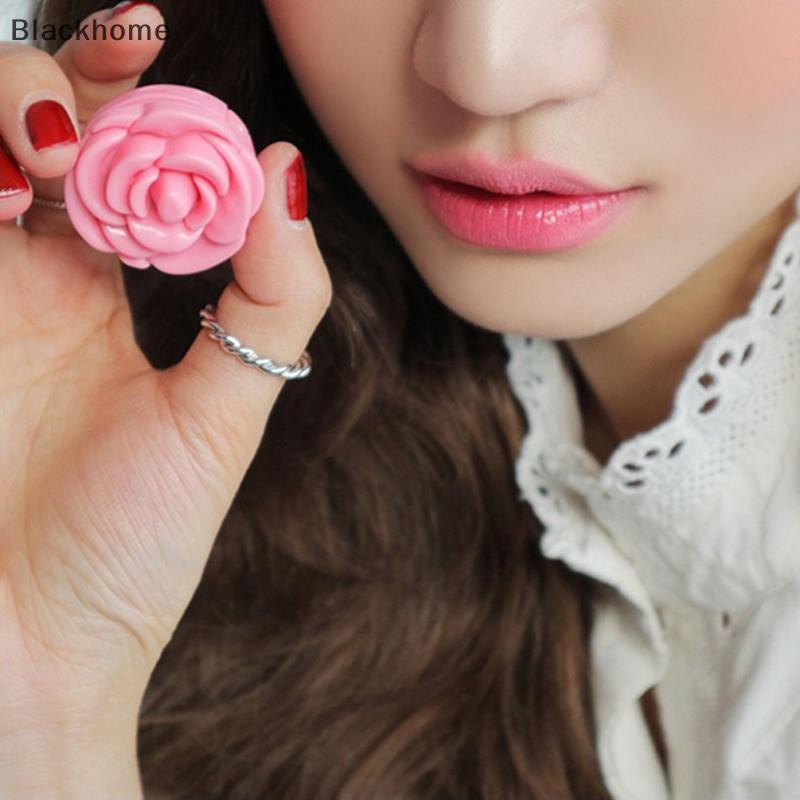 Ack Rose ดอกไม้รูปร่างที่ว่างเปล่าอายแชโดว์กรณีกล่องลิปสติกคอนเทนเนอร์ ...