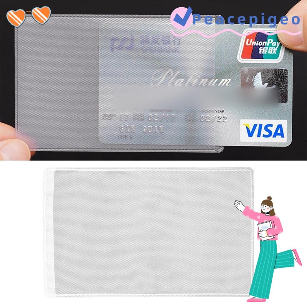 Peacepigeo 10 ชิ้นนามบัตร, อุปกรณ์การเรียน ที่ใส่บัตร PVC, ปลอกป้องกันโปร่งแสง | Shopee Thailand