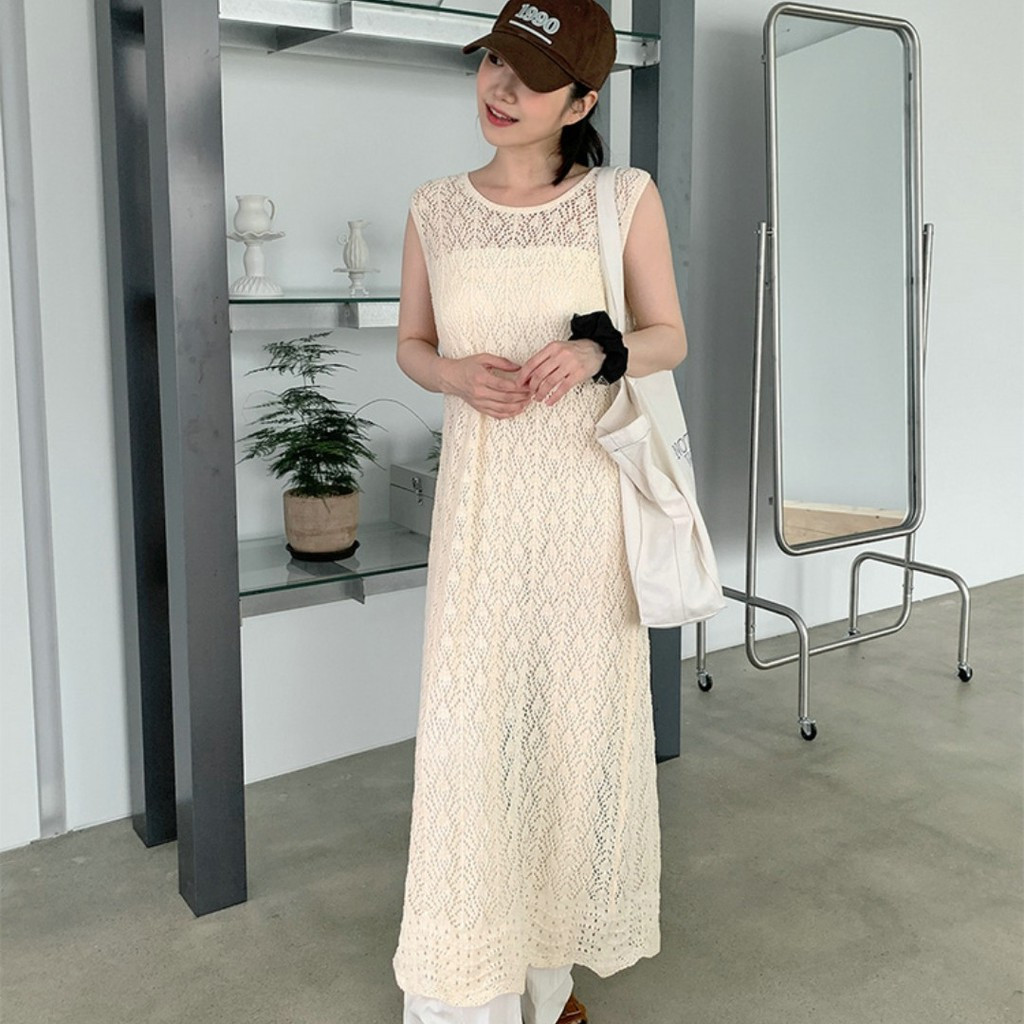 ชุดเดรสเสื้อกั๊กถักสำหรับผู้หญิง 2025 ฤดูร้อน ดีไซน์ใหม่แบบเฉพาะตัว แบบ ...