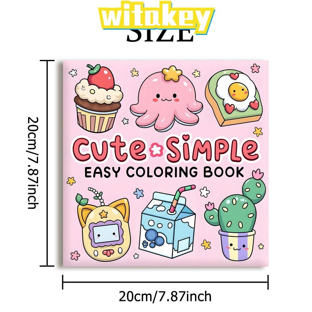 Witakey สมุดระบายสี, ผ่อนคลาย 22 หน้า Graffiti จิตรกรรมหนังสือ, คุณภาพสูงน่ารัก & SIMPLE ...