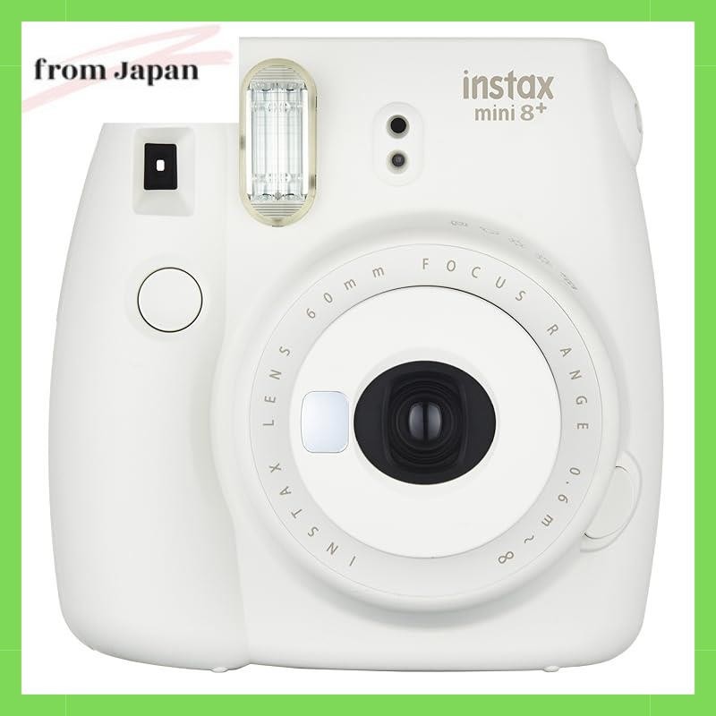 Fujifilm กล้องอินสแตนท์ Cheki Instax Mini8 Plus พร้อมเลนส์ใกล้ขึ้น และสายคล้องมือ ของแท้ Vanilla