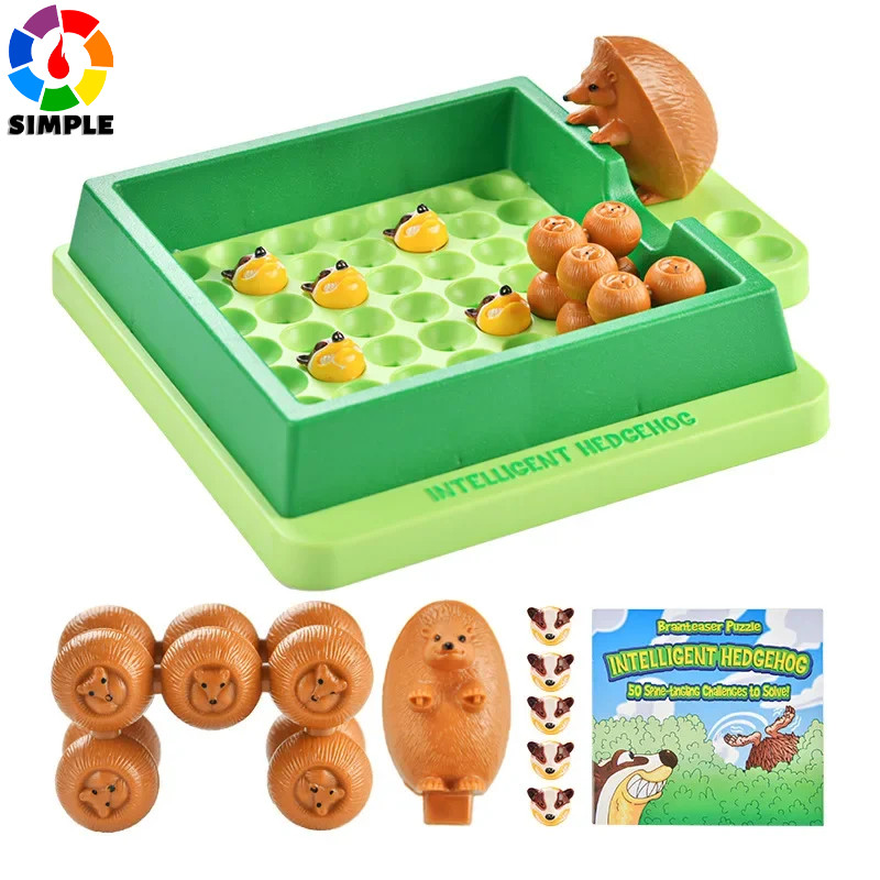 Hedgehog Board Games With Solution Skill-Building Puzzle Logic Game Toy ...