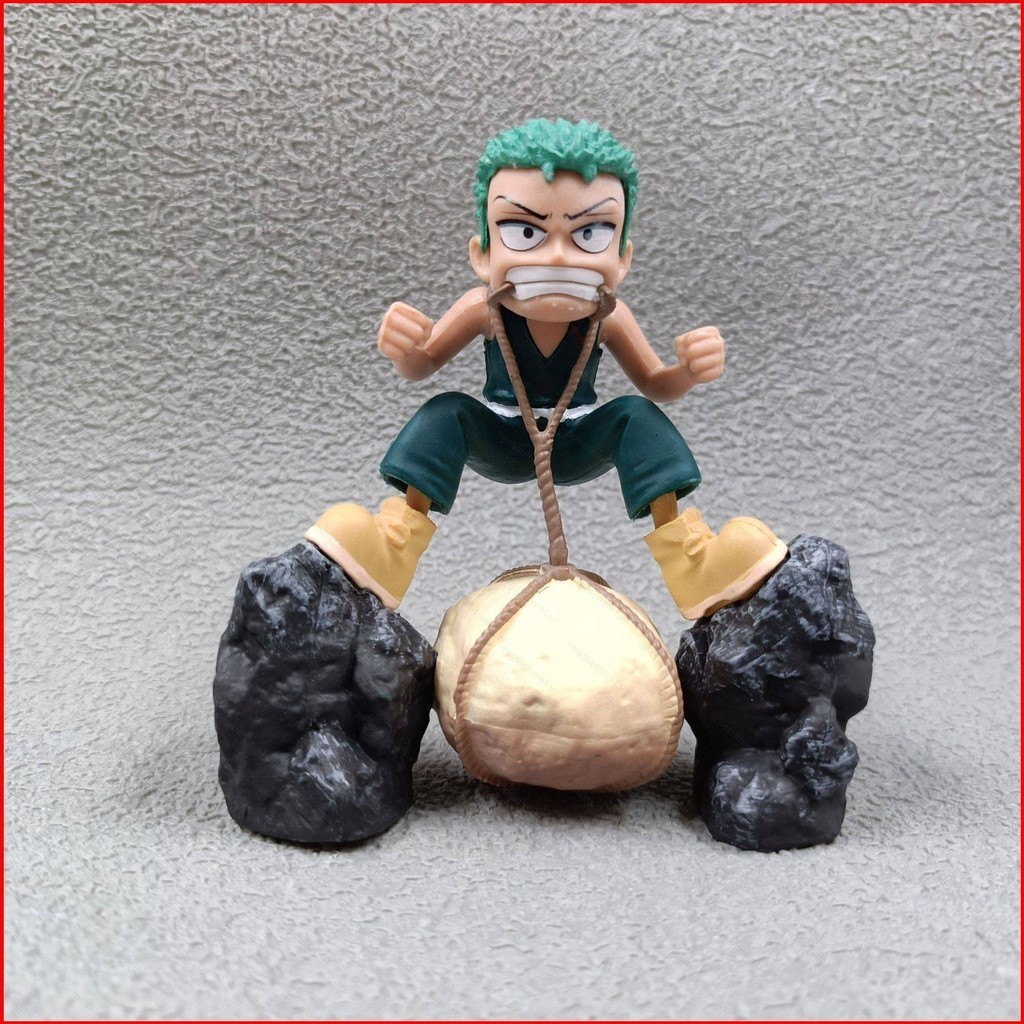 Ere1 One Piece Roronoa Zoro Action Figure Bite หินยืนตุ ๊ กตาของเล ่ นสําหรับเด ็ กของขวัญคอลเลก ...