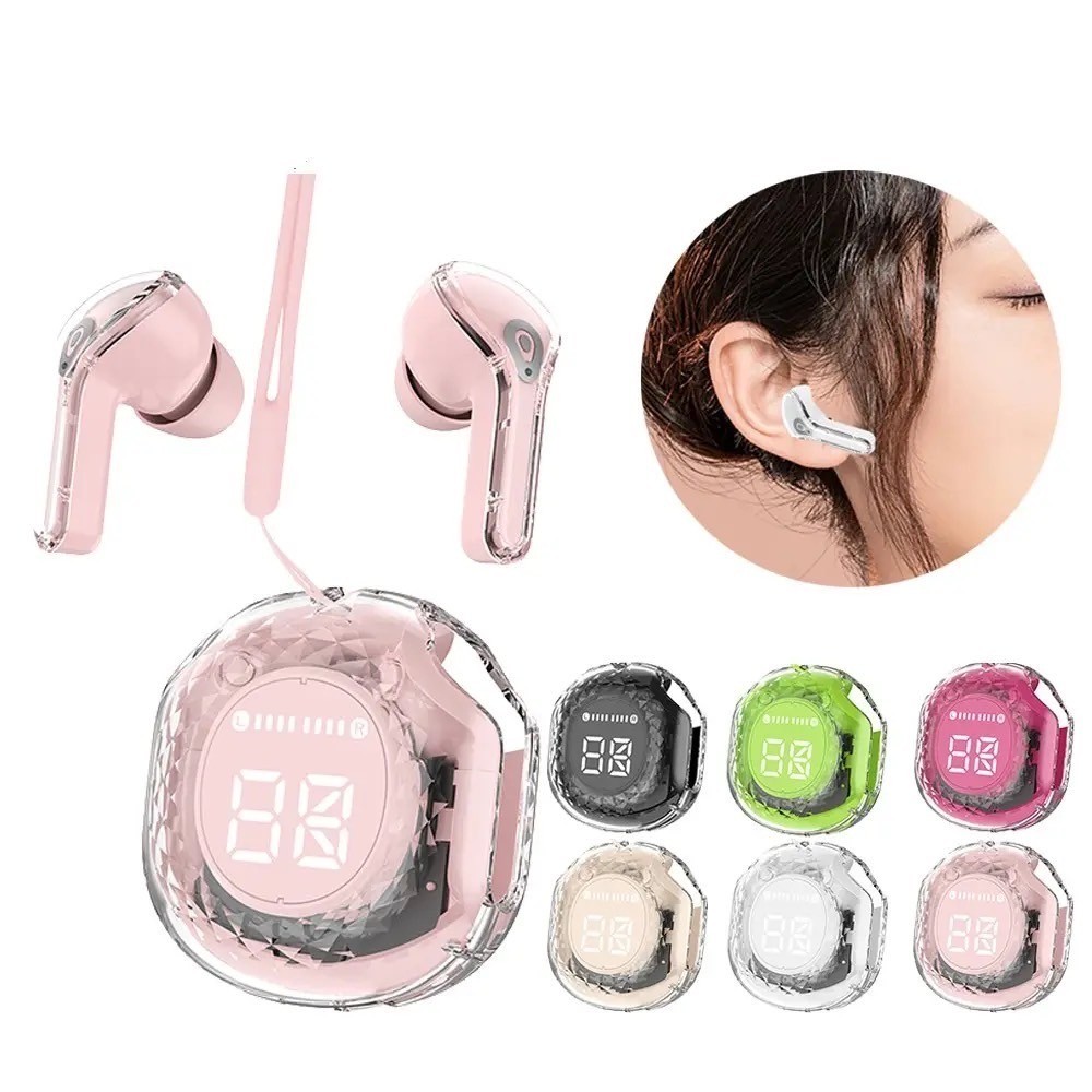 หูฟังชนิดสอดหู ไร้สาย HK6 ที่ลดเสียงรบกวนได้ในแนวนอนคุณภาพเสียงสูงสุด 5 ...