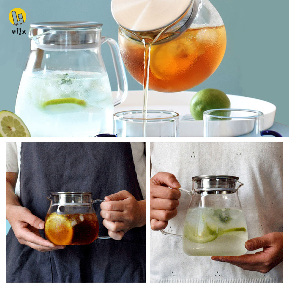Simple Glass Tea Steeper พร ้ อมฝาครอบกรองในครัวเรือน Reusable Tea ...