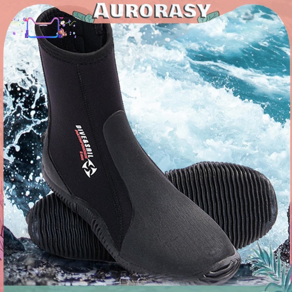 [AS ] Neoprene Diving Boots Scuba Diving Boots Anti-Slip 5mm น ้ ําหนักเบาสําหรับผู ้ ชายผู ้ ...