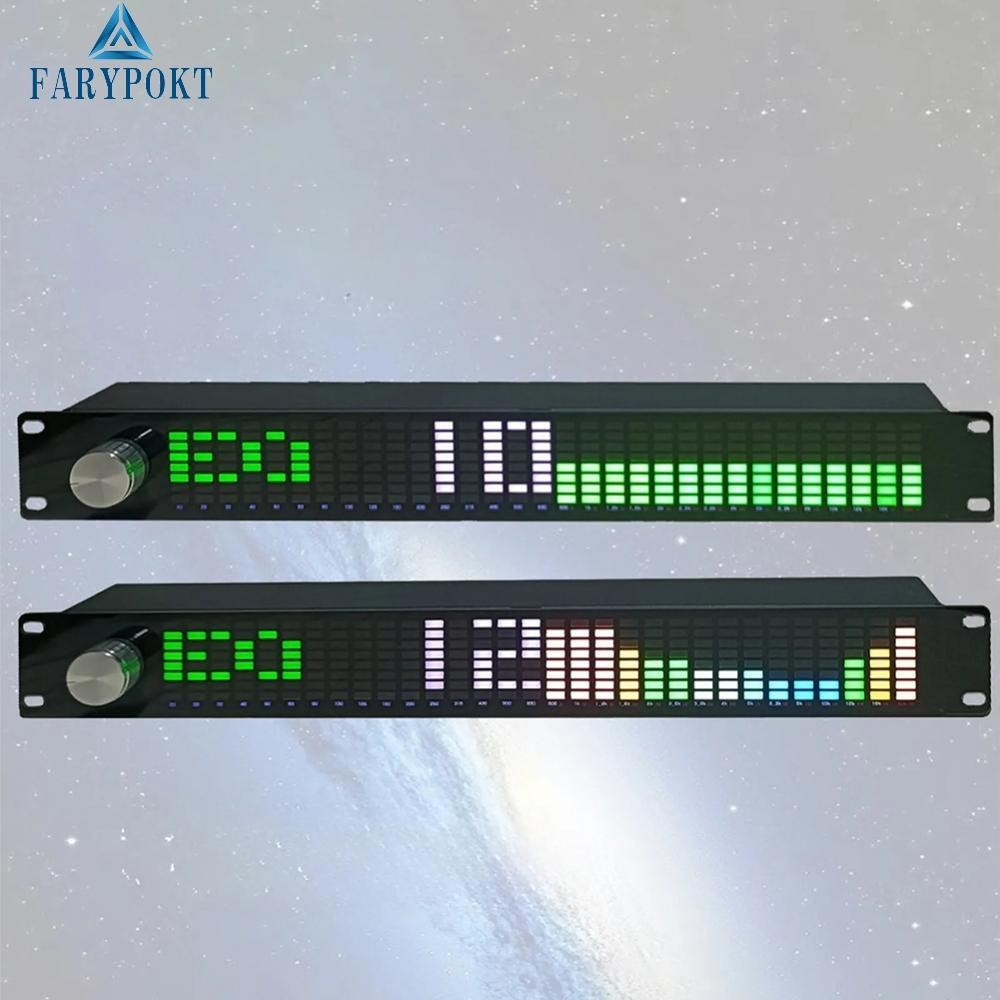 Equalizer 15-Bands Digital Equalizer จอแสดงผลสเปกตรัมเพลง Dual Channel ...