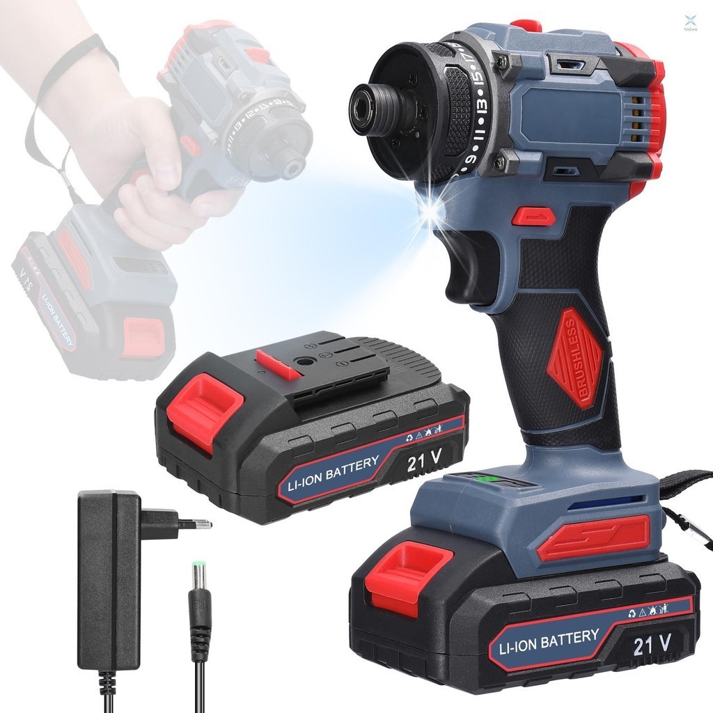 21v Multi-function ไขควงไฟฟ้า 55Nm แรงบิด Brushless มอเตอร์ปฏิบัติสกรูสําหรับเครื่องใช้ในบ้าน ...