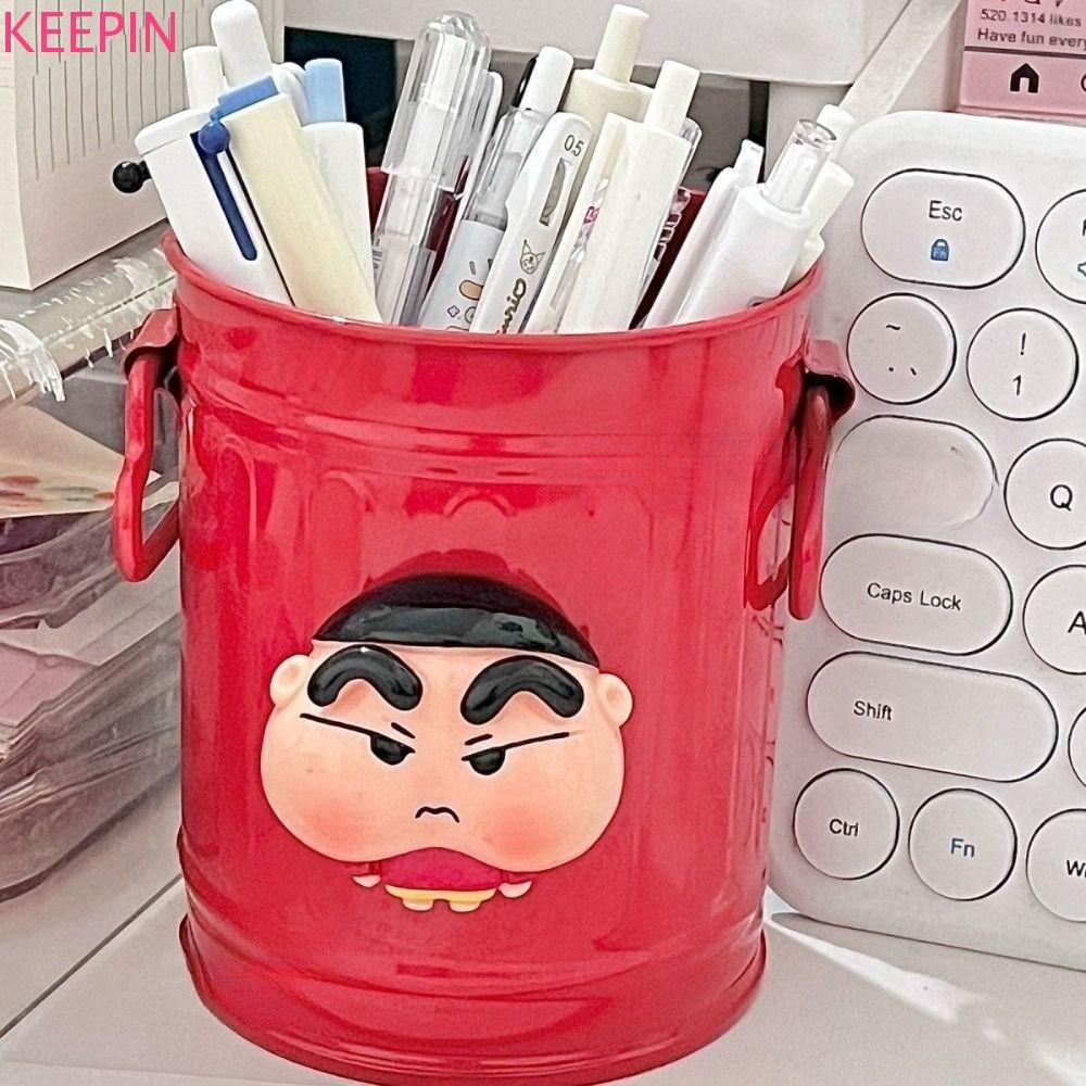 Keepin Crayon Shin Chan Pencil Holder, Crayon Shin-Chan Metal Pen ...
