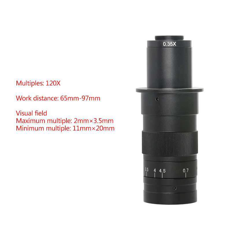 180x 120X 300X ซูม C-mount เลนส์ microscopio Barlow เสริมวัตถุประสงค์ ...