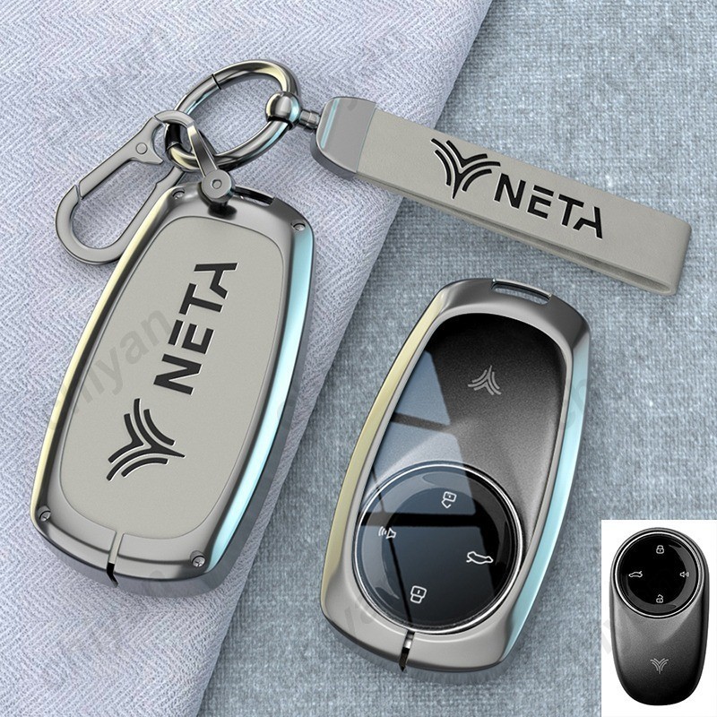 โลหะโลหะผสมสังกะสีรถสมาร์ท Remote Key กรณี Fob Shell สําหรับ Neta VU ...