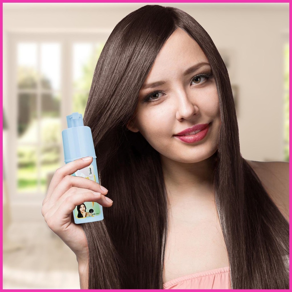 แชมพูย้อมผมสําหรับผู้หญิง 230ml Mild Coloring แชมพูธรรมชาติพร้อม Lather ...