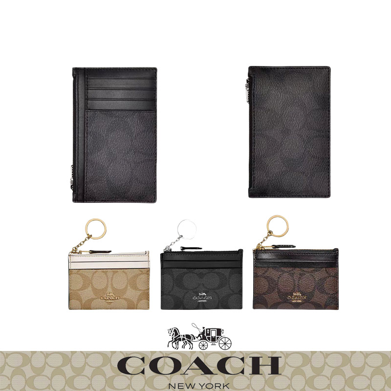 Coachส่วนลดเวลาจํากัด กระเป๋าใส่เหรียญใส่บัตรเดลิเวอรี่ไทยF88208 C4281 ...