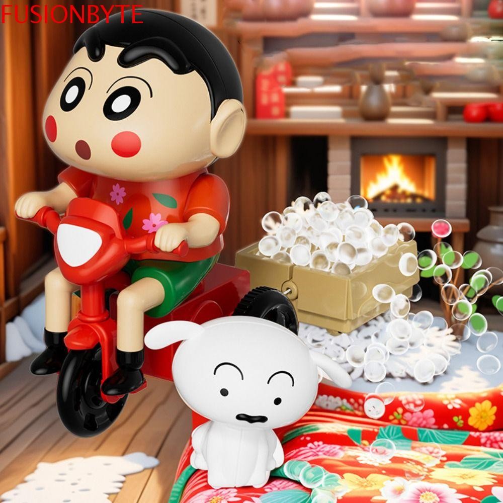 Fusionbyte ดึงสายขี่จักรยานของเล่น,Q-สไตล์PVC Crayon Shin-Chan Clockworkตุ๊กตา,ลานรูปปั้นคอลเลก ...