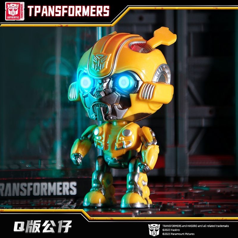 ของแท้ Transformers 7 Bumblebee Optimus Prime Q Version ฟิกเกอร์โมเดล ...