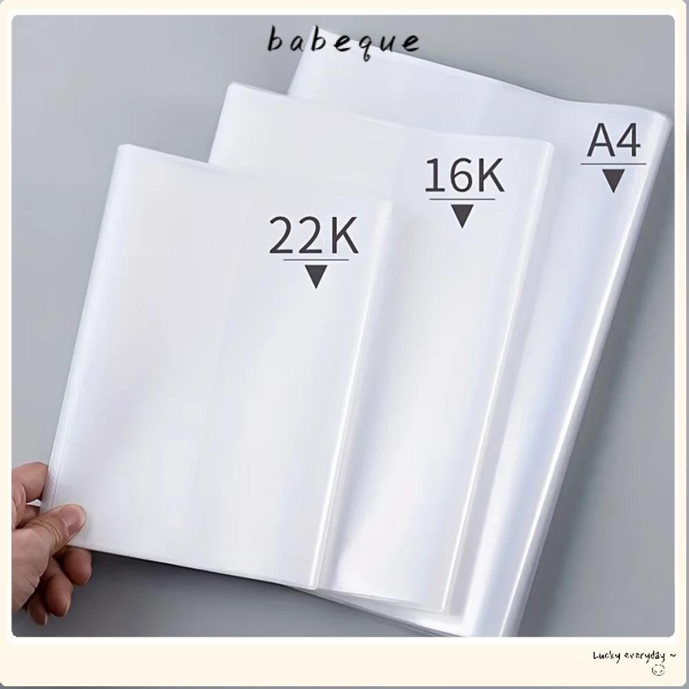 Babeque ปกหนังสือโปร่งใส 10 ชิ้น, ปิดกาวในตัว A4/16K/A5 ปกหนังสือพลาสติก, หนังสือกันน้ําทนต่อการ ...
