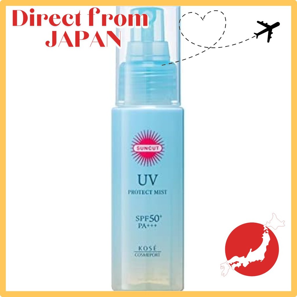【Direct from Japan】Kose Suncut ปกป้อง UV Mist SPF50+ PA +++ [สำหรับร่างกายและเส้นผม] 60ml ...