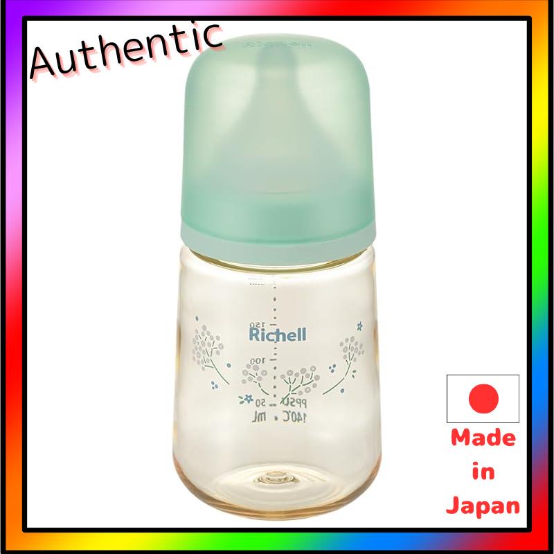 Richell Hanaeumi PPSU ขวดนม 240 มล. สีเขียวใส จากประมาณ 3 เดือน | Shopee Thailand