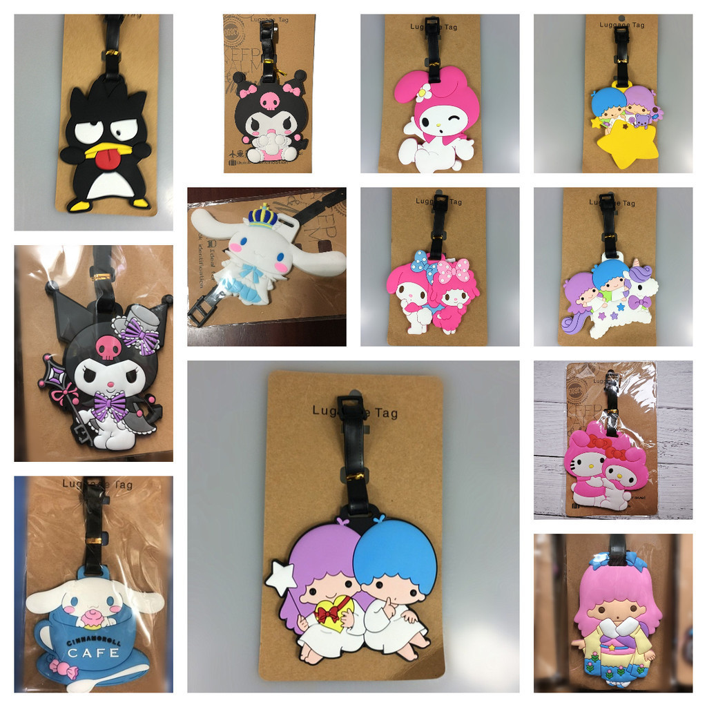 ป้ายแท็ก ลายการ์ตูน Stitch Kuromi My Melody ขนาดพกพา สําหรับติดกระเป๋า ...