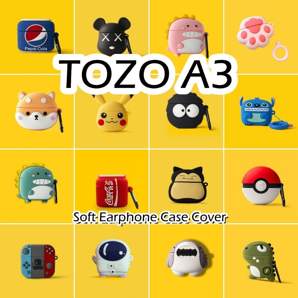 【Case Home 】นําไปใช้กับ TOZO A3 เคส Case เคสหูฟัง การ์ตูนน่ารักคู่ ...