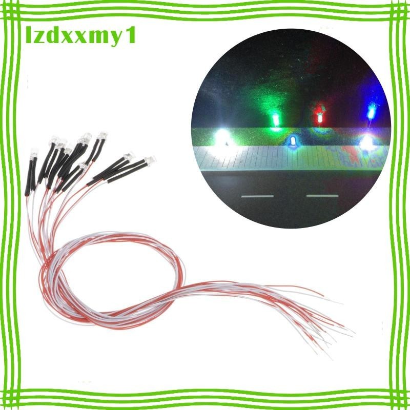 [ 2x10pcs Pre- 3 มม.หลอดไฟ LED Emitting Diodes DC3V RGB เปลี่ยนอย่าง ...