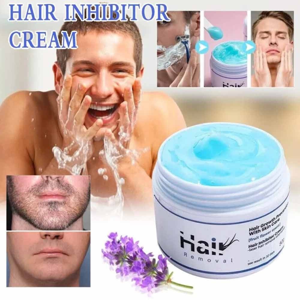 Painless Permanent Hair Removal Cream Stop Hair Growth Inhibitor For ...