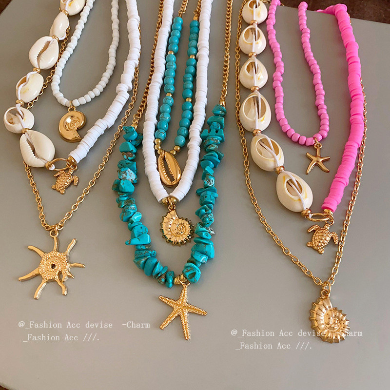 Mi Zhu Hai Luo Hai สร้อยคอจี้เต่า, Bohemian ประณีตใหม่คอโซ่, ตกแต่ง ...