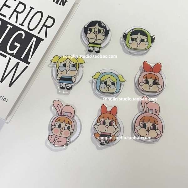 griptok griptok magsafe ins สไตล์น่ารัก Powerpuff Girls การ์ตูนกรณี ...