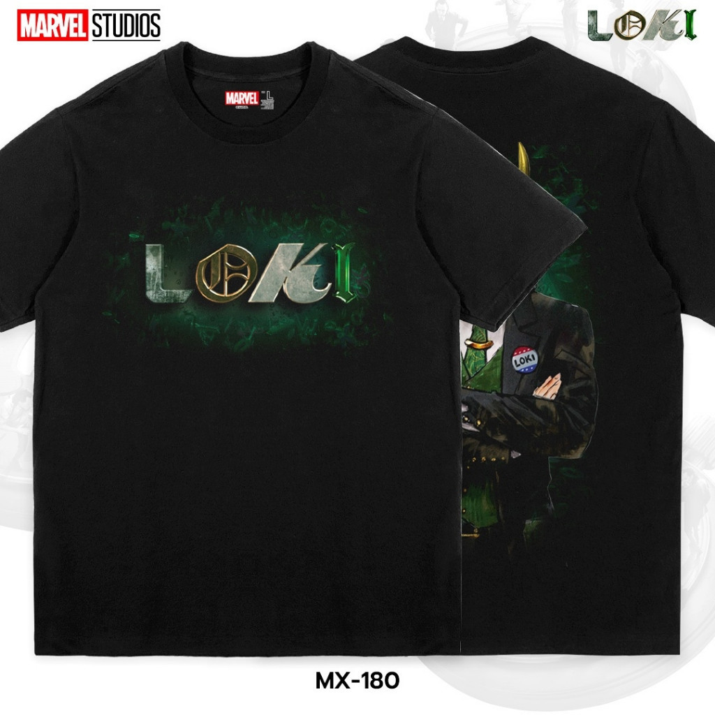 Power 7 Shop เสื้อยืดการ์ตูน มาร์เวล LOKI ลิขสิทธ์แท้ MARVEL COMICS T ...