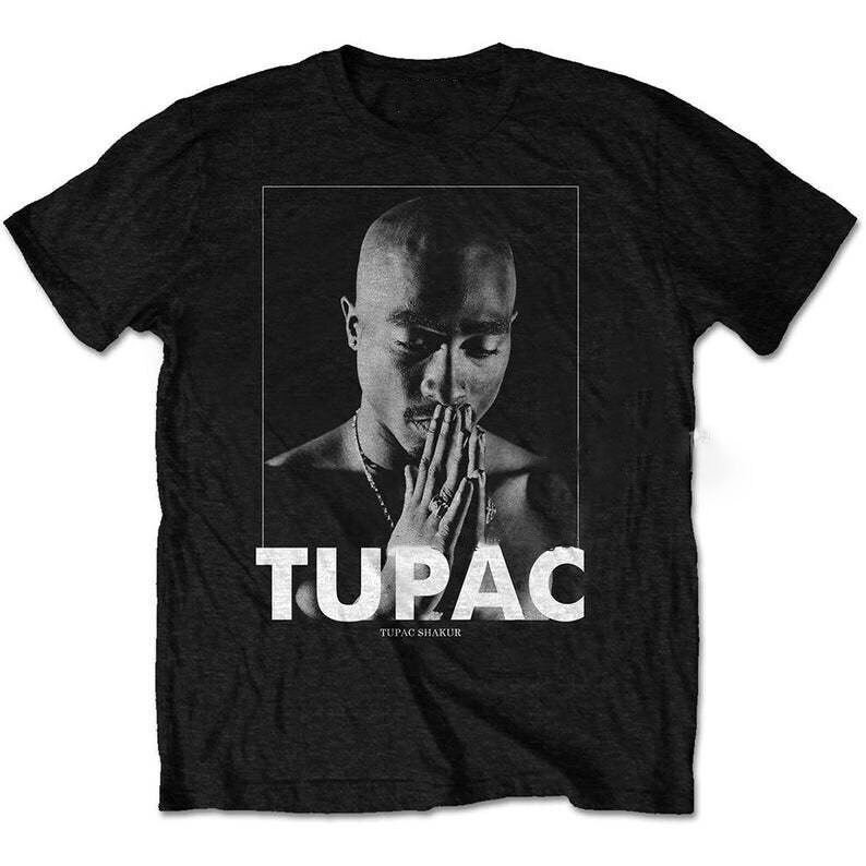 new tupac tshirt Men's Black T-shirt Hip Hop Tupac 2PAC Tshirt Men ...