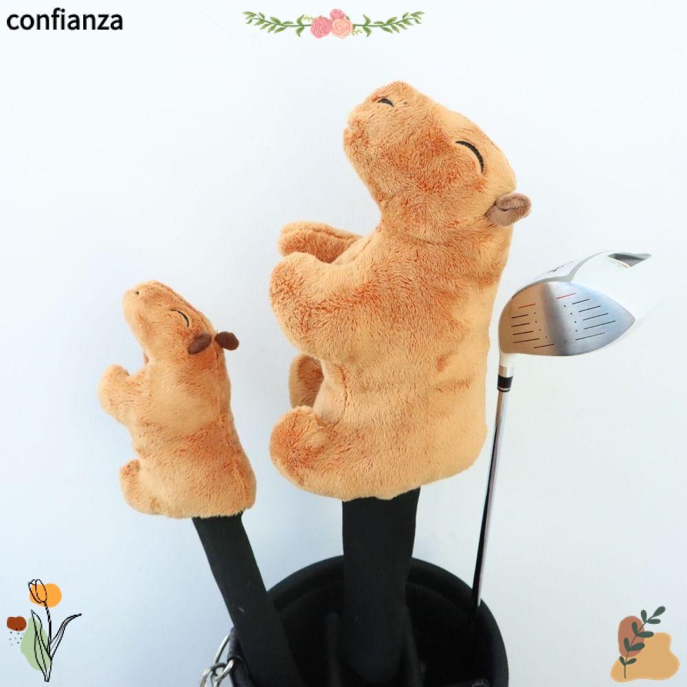 ผ้าคลุมไม้กอล์ฟ CONFIANZA, Capybara Plush Golf Club Headcover, ตลกสัตว์ ...
